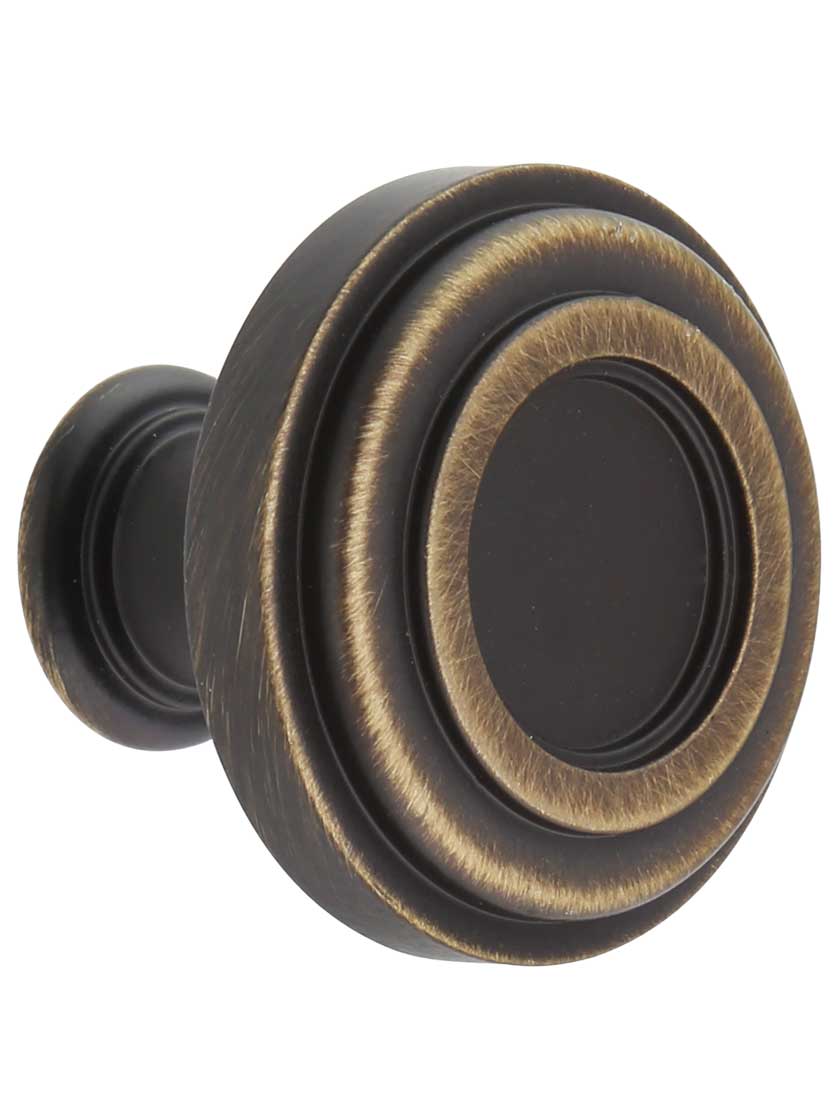 Lafayette Ringed Cabinet Knob - 1 3/8" Diameter | House of Antique Hardware